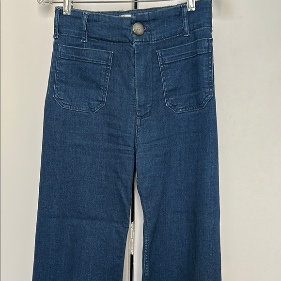 Maeve | Jeans | Colette By Maeve Wide Legged Cropped Dark Denim Jeans ...